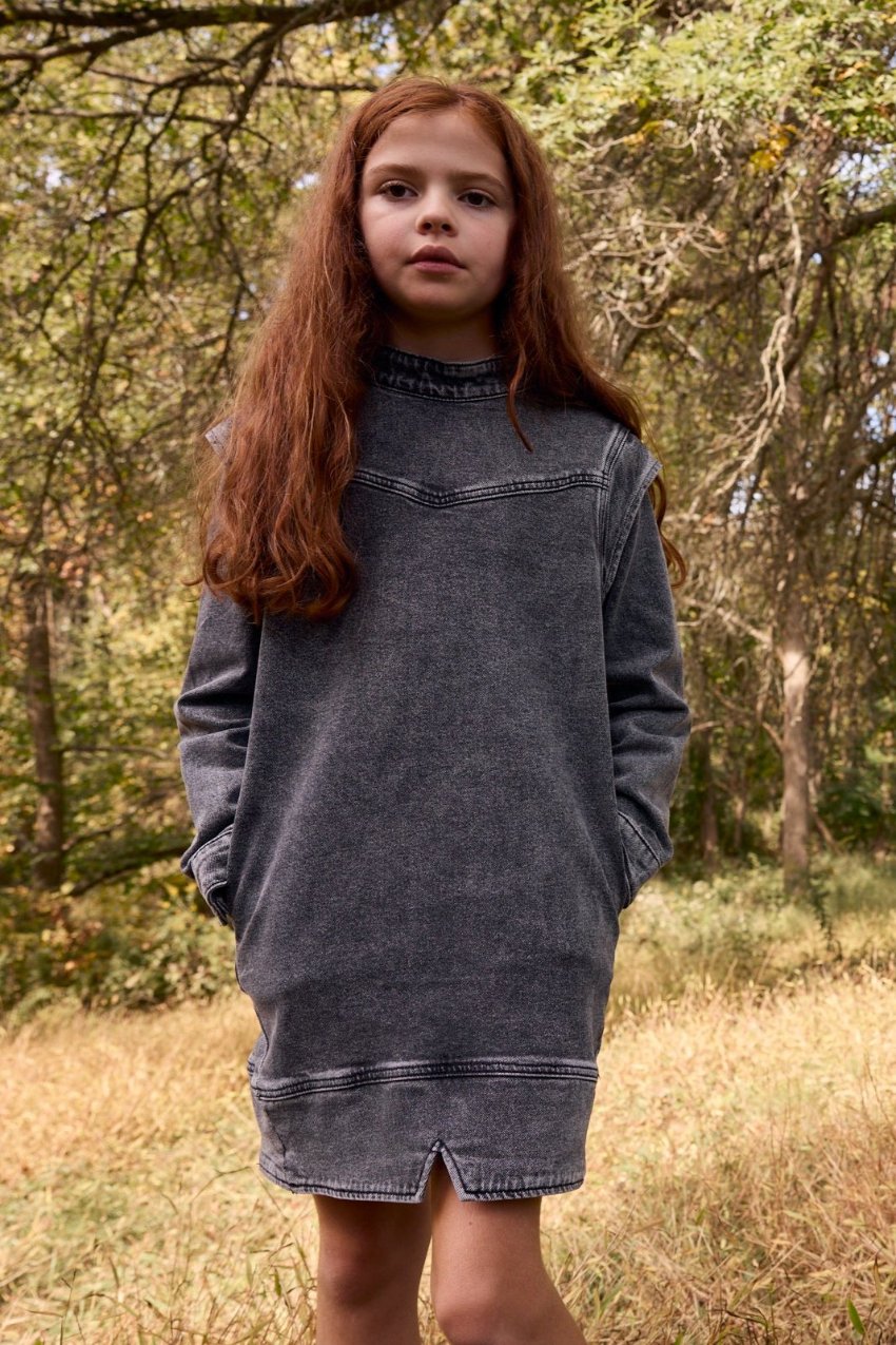 Comfort Stretch Kids Denim Dress – Everyday Style | SOW