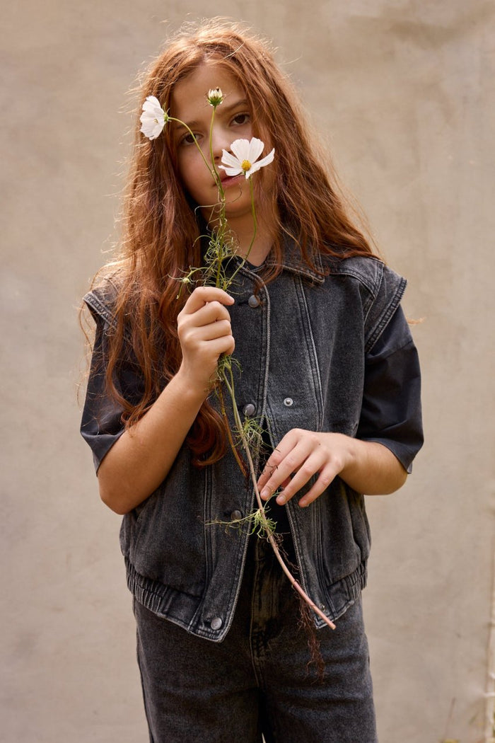 Kids Denim Vest – Comfort Stretch Layer | SOW Kids